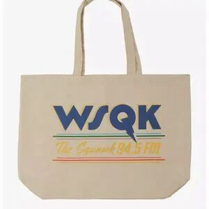 Bags | Stranger Things Wsqk The Squawk Canvas Tote Boxlunch Exclusive ...